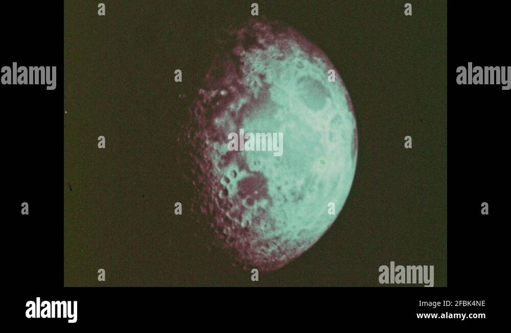 1960s: The moon. Craters on the surface of the moon. Lunar lander on ...
