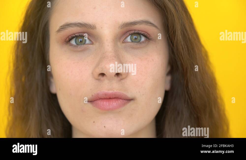shock, fear, horro. Portrait of young shocked afraid woman teen girl on ...