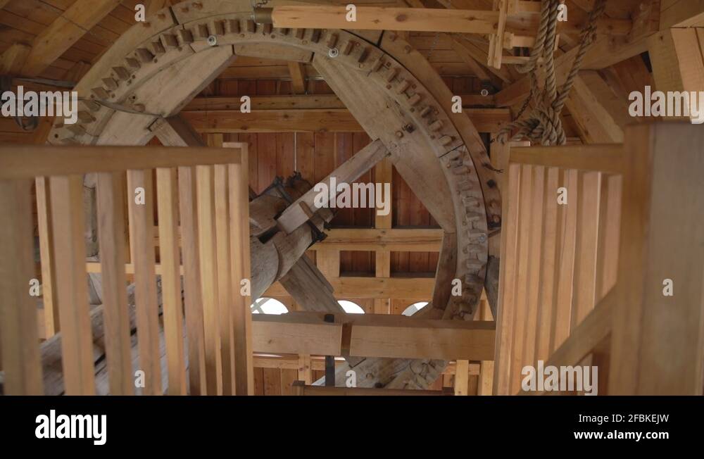 Wooden gears inside windmill Stock Videos & Footage - HD and 4K Video ...
