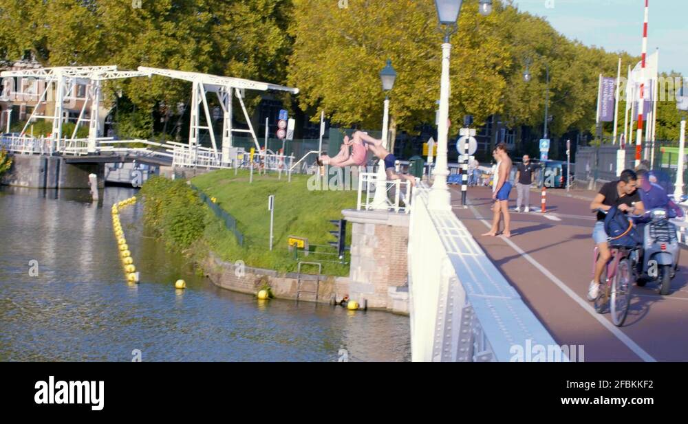 Canal jumping netherlands Stock Videos & Footage - HD and 4K Video ...