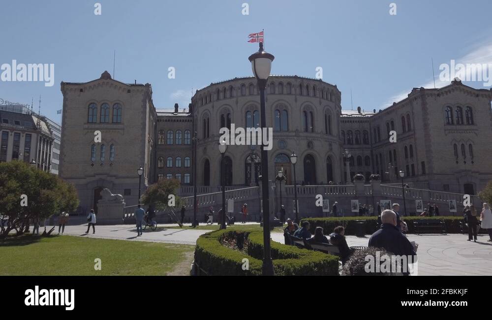 Storting building norwegian stortingsbygningen Stock Videos & Footage ...