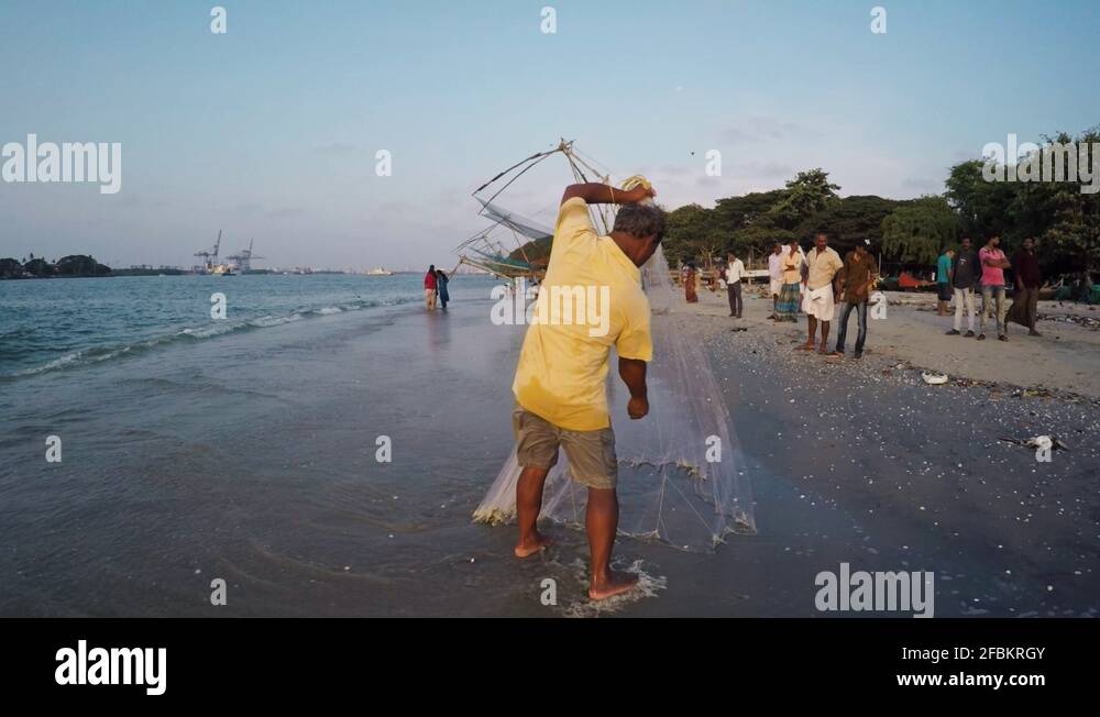 Man throwing fishing net into water Stock Videos & Footage - HD and 4K ...