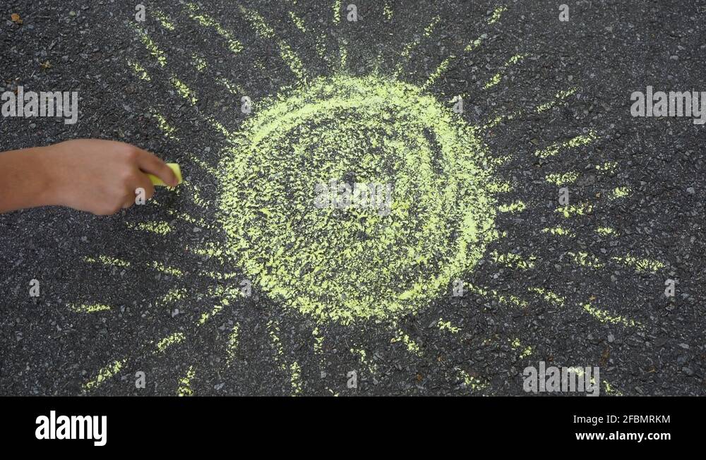 Kid drawing on pavement outdoors Stock Videos & Footage - HD and 4K ...