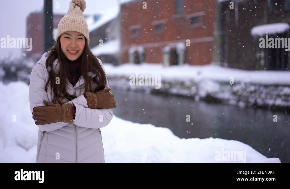 Woman bundled up against cold Stock Videos & Footage - HD and 4K Video ...