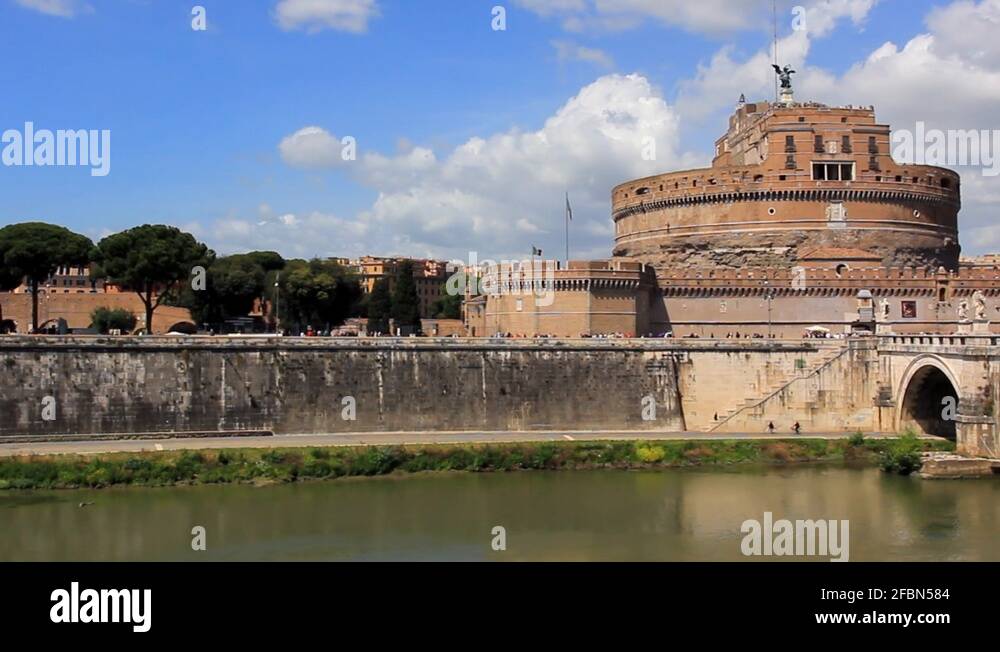 Italy rome castel santangelo castle hadrian emperor architecture Stock ...