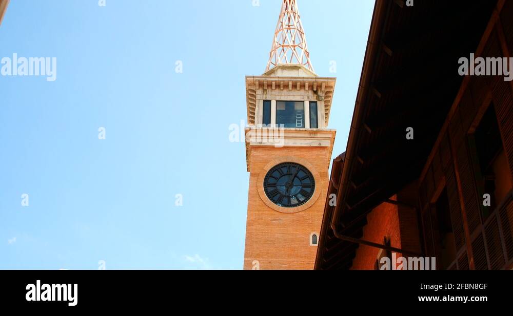 Clock Tower at One Nimman Mall in Chiang Mai Tilt Stock Video Footage ...