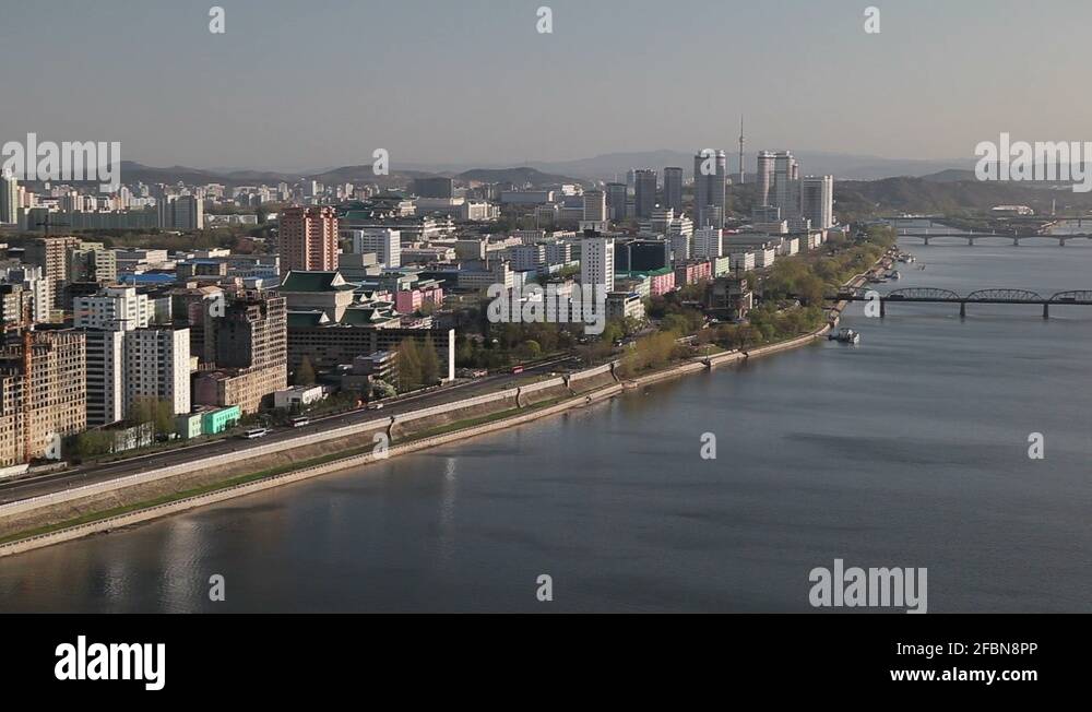 Pyongyang, City Centre, Kim Il Sung Square, North Korea Stock Video ...