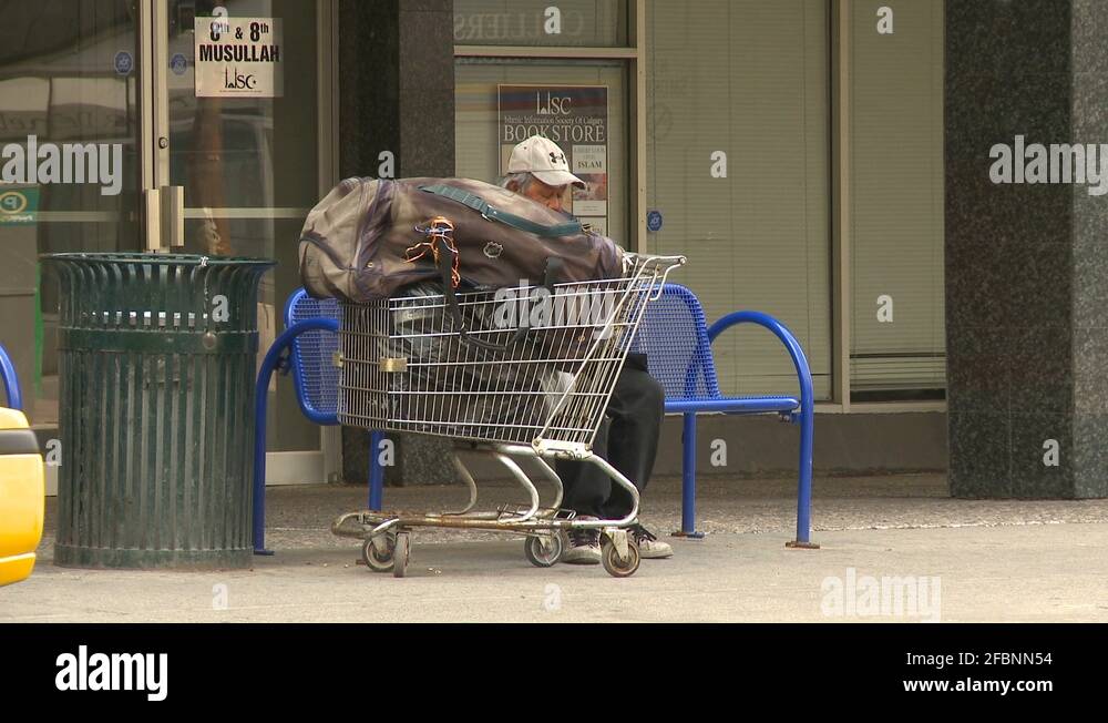 Homeless sitting street cart Stock Videos & Footage - HD and 4K Video ...
