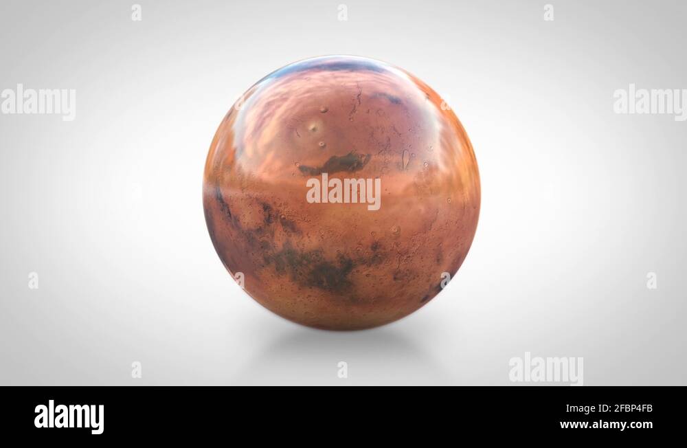 The Red Planet of Mars Represented as a Glossy Marble – Seamlessly ...