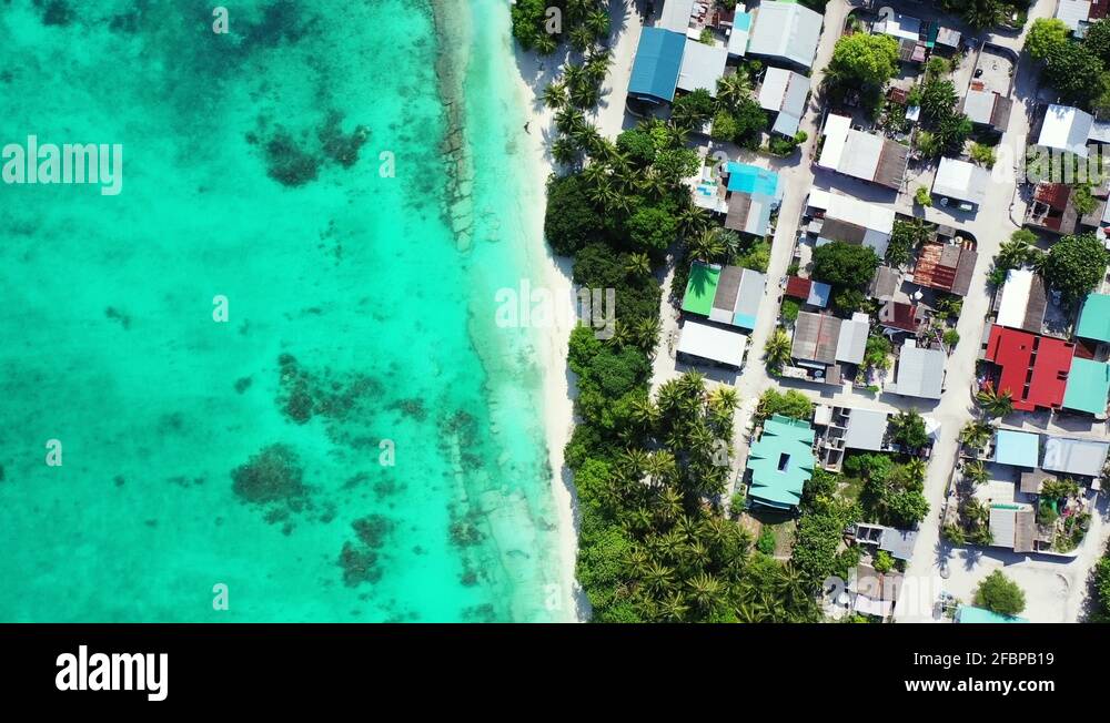 philippines top down view on the tropical island with a city on it and ...