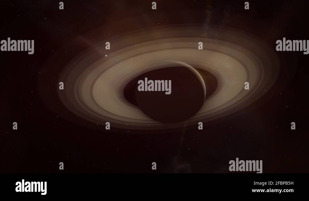 Cinematic Saturn Animation in Space - V1 Stock Video Footage - Alamy