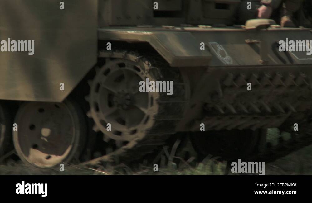 WWII German Tank moving forward Stock Video Footage - Alamy