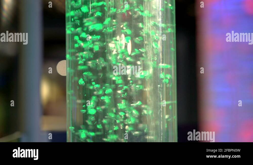 Green tube of air air bubbles background 4k Stock Video Footage - Alamy