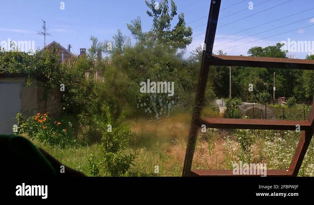 Close up hand washing window Stock Video Footage - Alamy
