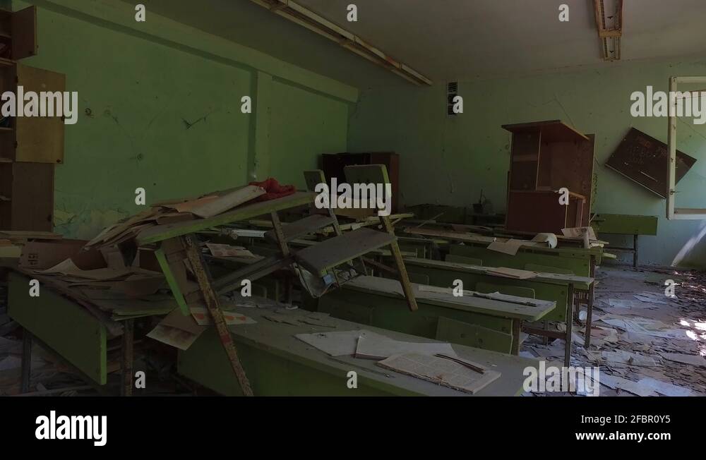 Chernobyl Pripyat Ukraine Wrecked Abandoned School Classroom After ...