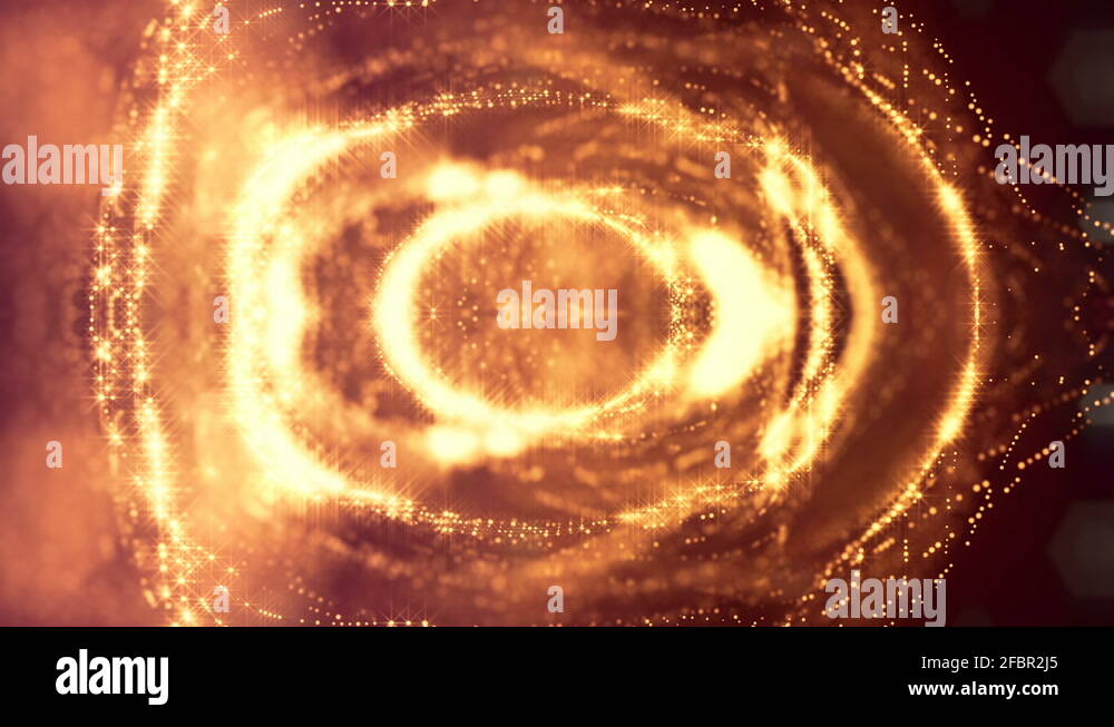 Microworld or nano technology golden background. Seamless looped ...