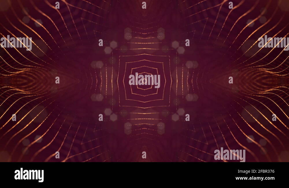 Microworld or nano technology golden background. Seamless looped ...