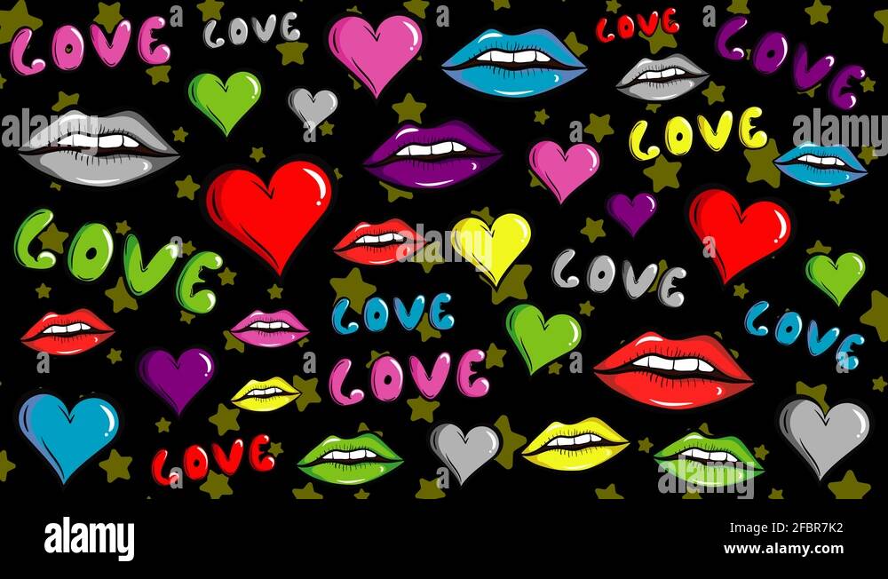 Colored love symbols Stock Videos & Footage - HD and 4K Video Clips - Alamy