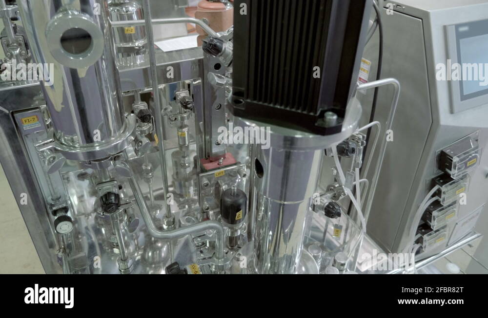Laboratory equipment for vacuum distillation, glass flasks, tubes Stock ...
