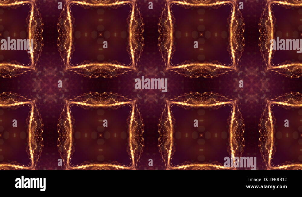 Microworld or nano technology golden background. Seamless looped ...