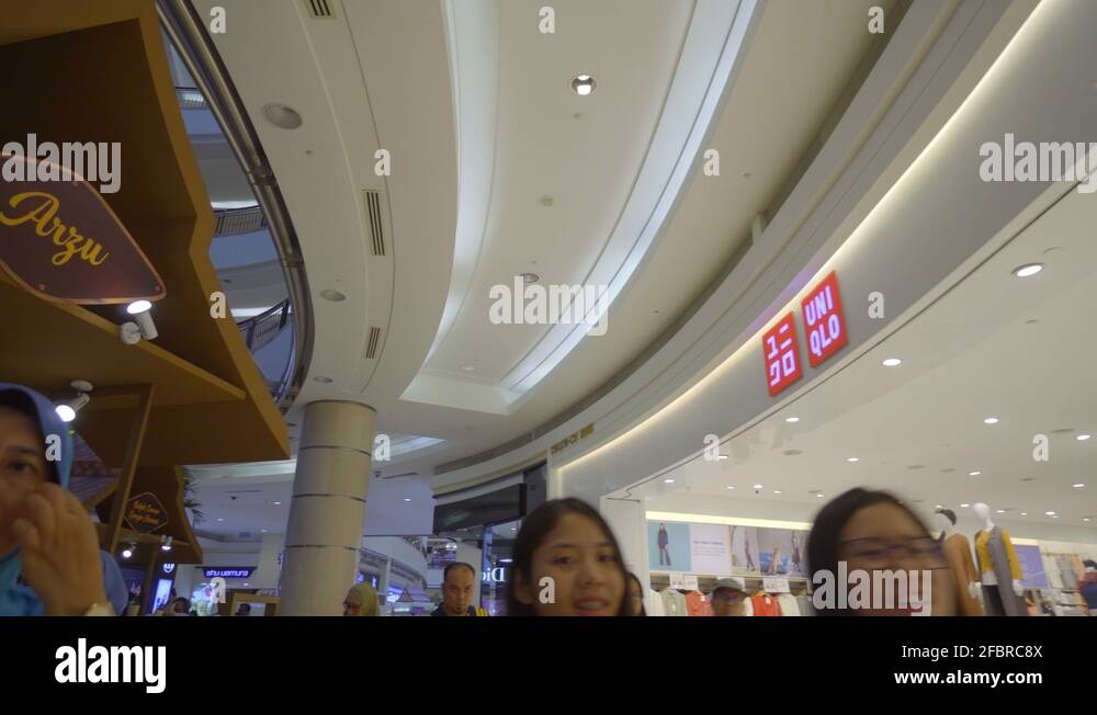 Shopping mall, interior view of Petronas Twin Towers. Kuala Lumpur ...