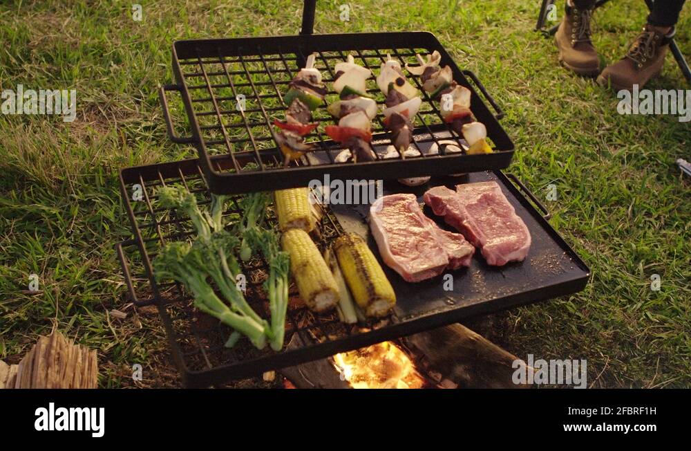 Campfire barbeque Stock Videos & Footage - HD and 4K Video Clips - Alamy