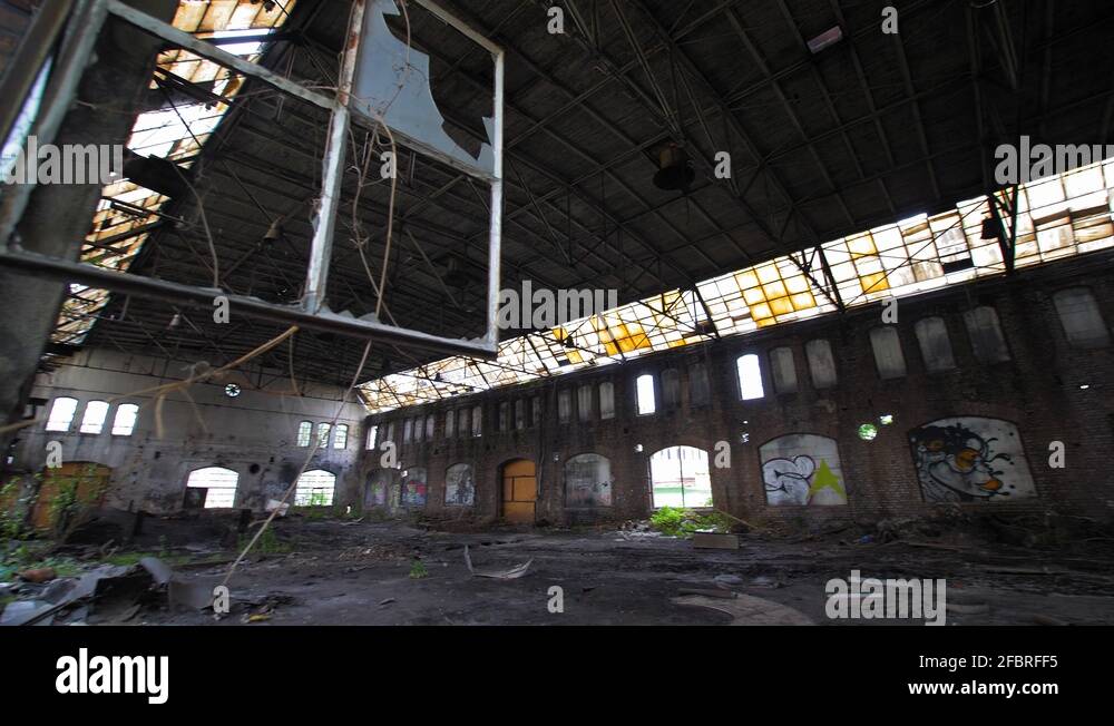 Old brick warehouse interior Stock Videos & Footage - HD and 4K Video ...