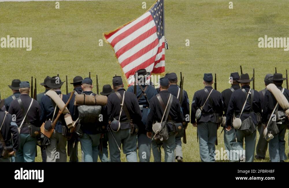 American civil war union soldiers in uniform Stock Videos & Footage ...