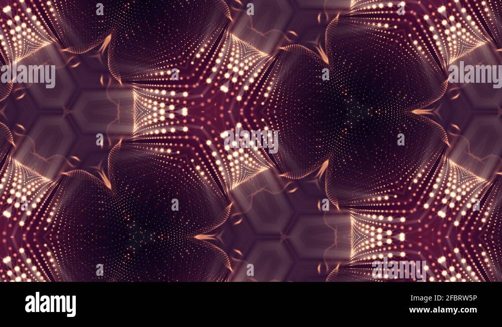 complex red composition of particles that form cells. 3d looped ...