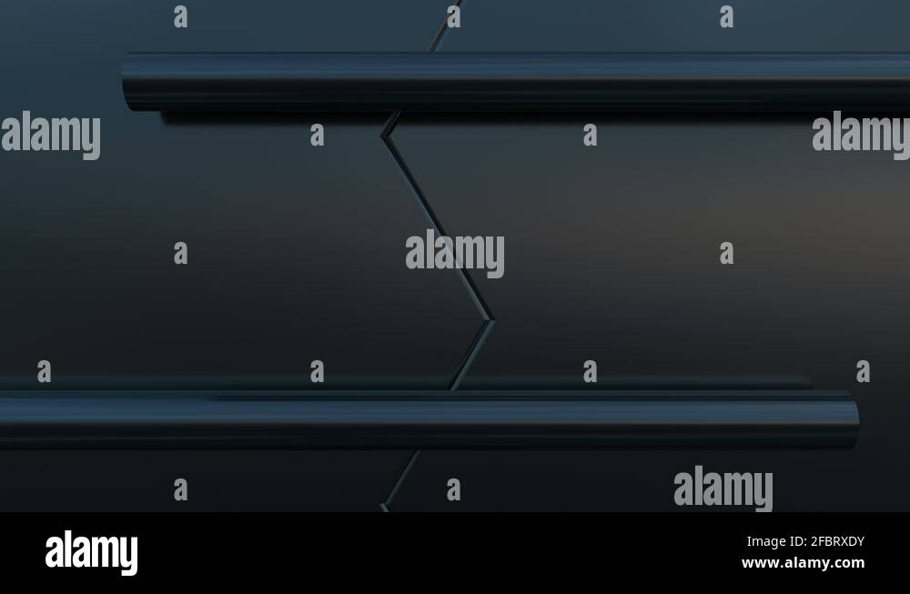 Iron hatch opens panoramic view to the extraterrestrial landscape scene ...