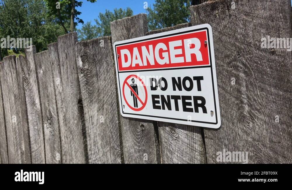 Prohibition sign on fence Stock Videos & Footage - HD and 4K Video ...