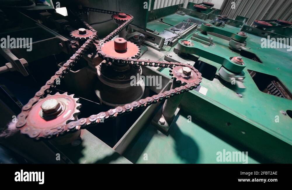 Rotating gears and circuits of a functioning mechanism Stock Video ...