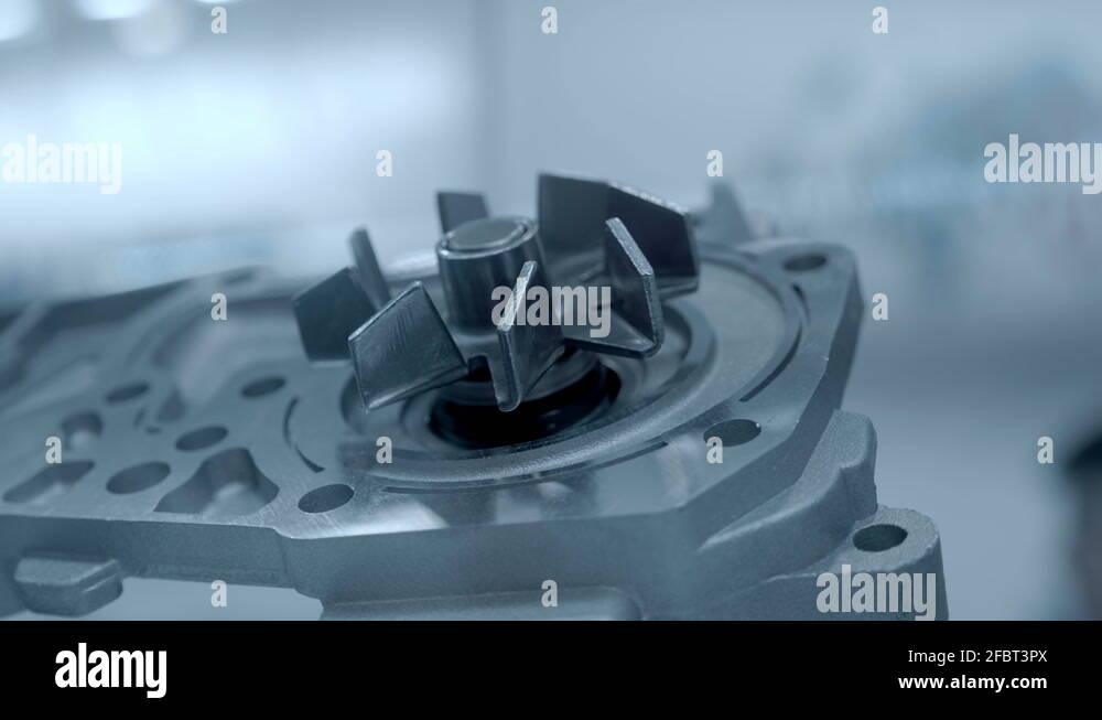 New impeller of cooling pump of the internal combustion engine Stock ...