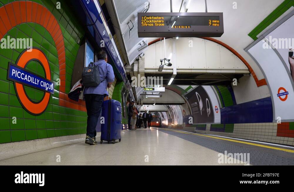 Piccadilly circus underground station train tube Stock Videos & Footage ...
