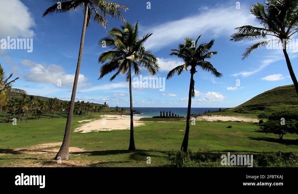Anakena beach anakena easter island Stock Videos & Footage - HD and 4K ...