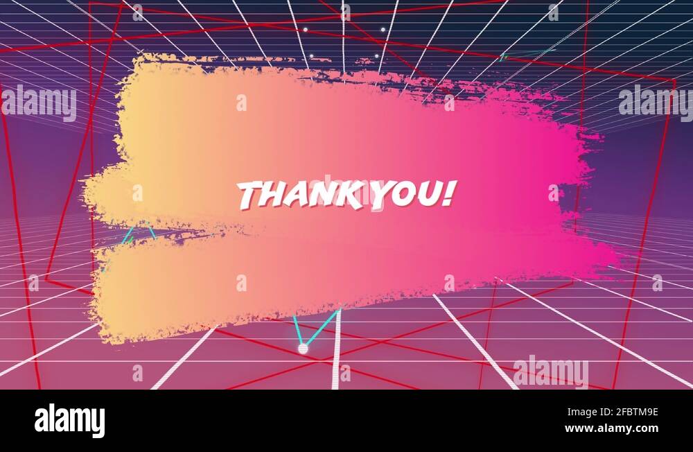 Thank you text in bold letters Stock Video Footage - Alamy