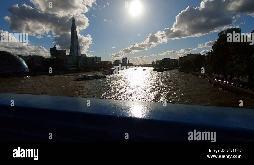 The Shard And The River Thames. View From TheTower Bridge In London ...