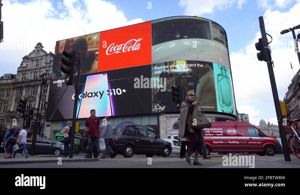 Consumerism and Materialism Concept - Large Video Wall Displaying ...