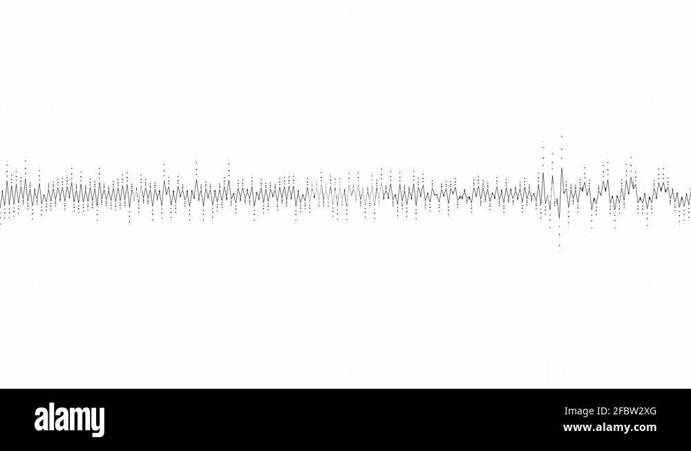 A simple black and white audio visualization effect Stock Video Footage ...