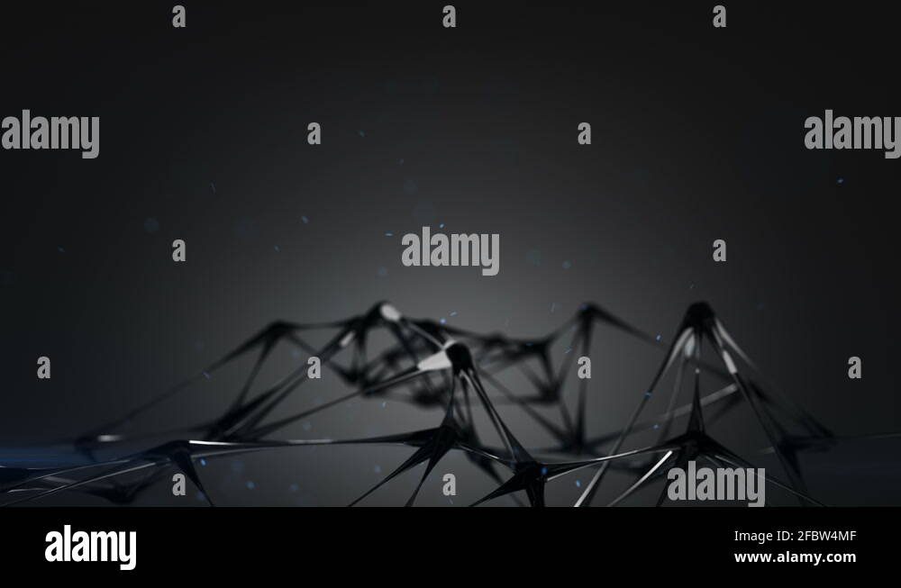 Nanotechnology structure 3D render loopable animation 4k UHD 3840x2160 ...