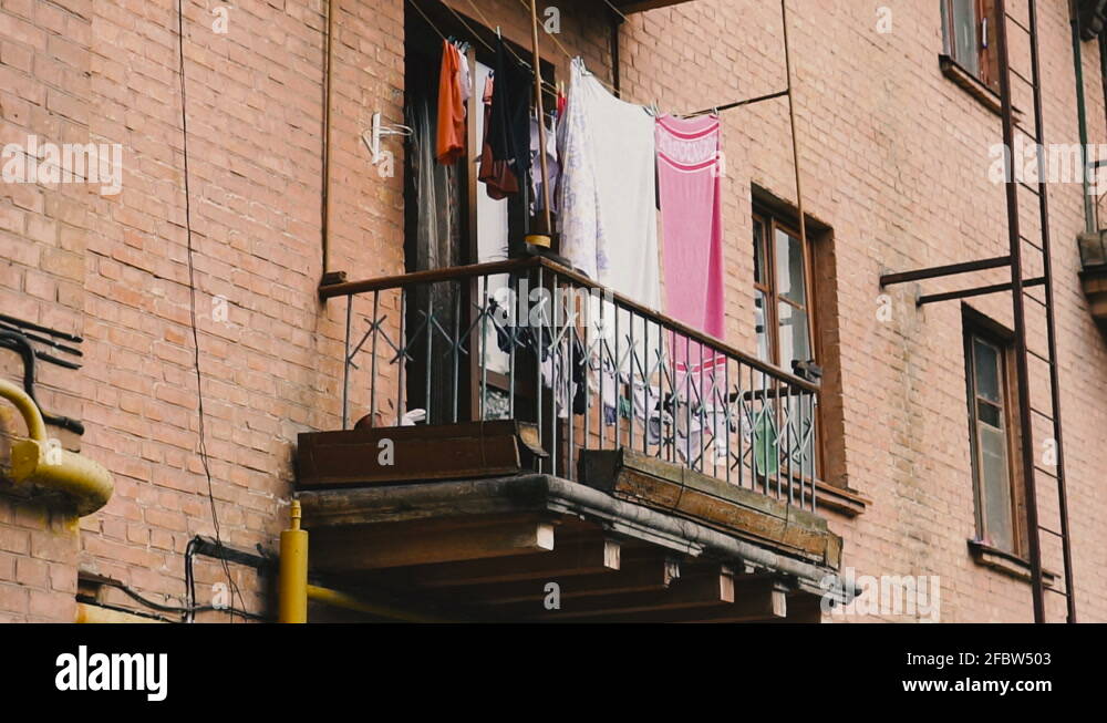 Poor districts of the city of Kiev. Ukraine Stock Video Footage - Alamy