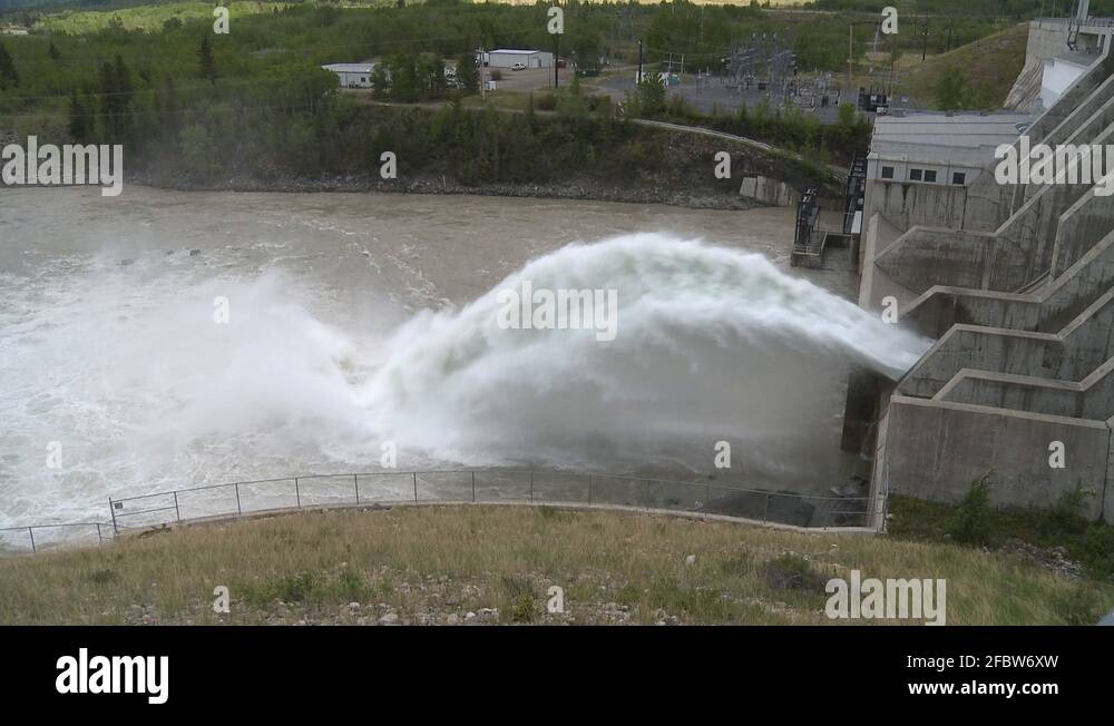 Ghost dam spillway profile, medium Stock Video Footage - Alamy