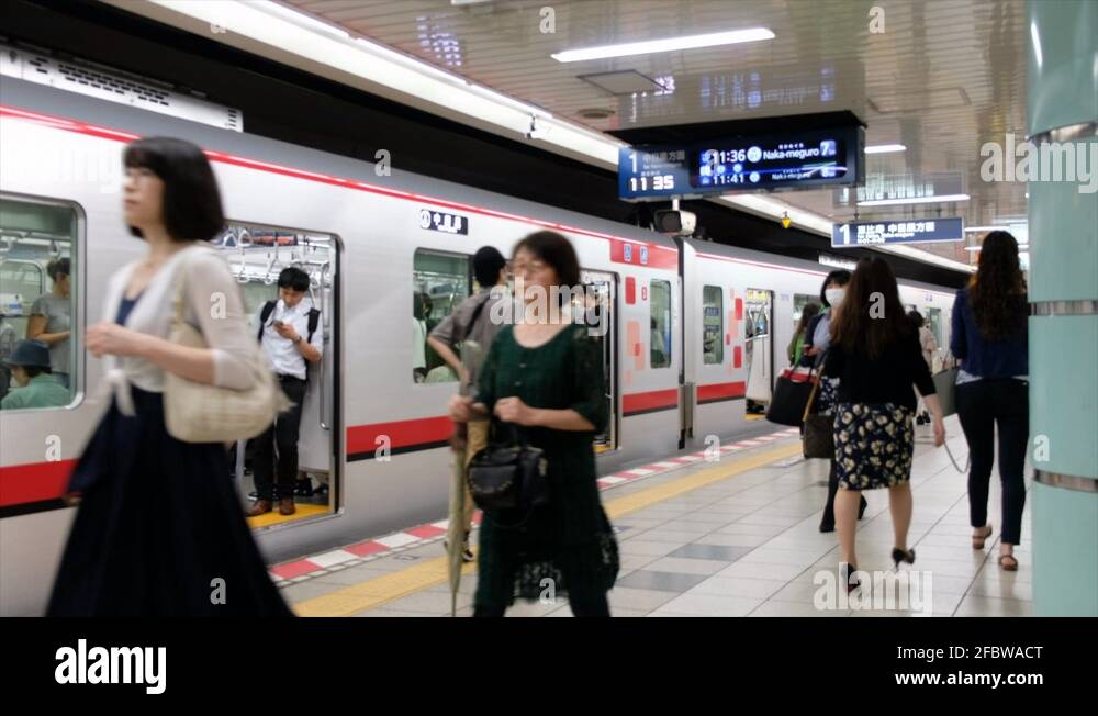 Tokyo Metro Hibiya Line Subway Stock Video Footage - Alamy