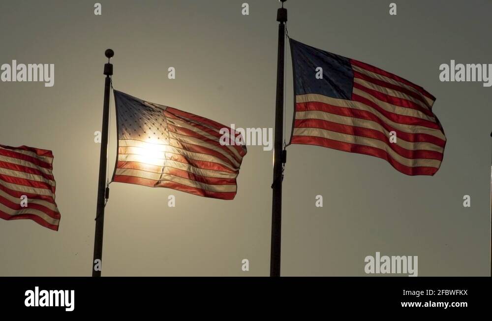 American flags sunrise Stock Videos & Footage - HD and 4K Video Clips ...