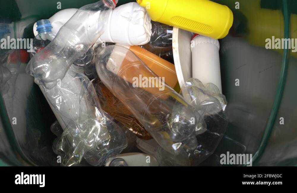 Plastic bottles recycling collection bin Stock Videos & Footage - HD ...