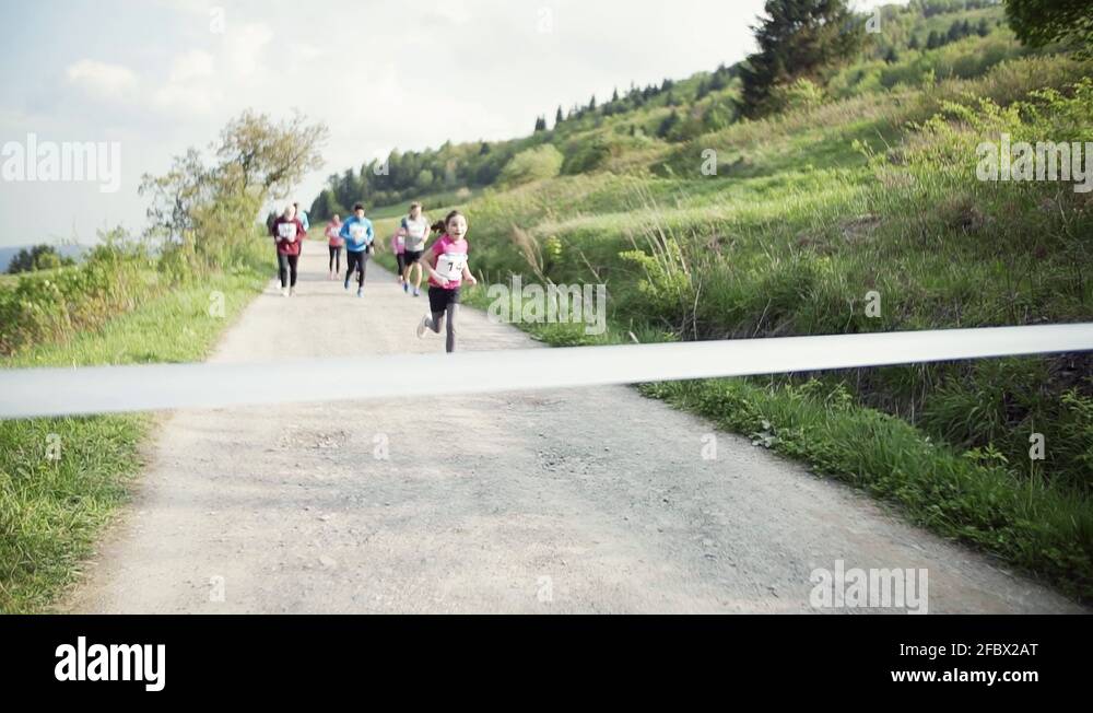 Girl crossing finish line Stock Videos & Footage - HD and 4K Video ...