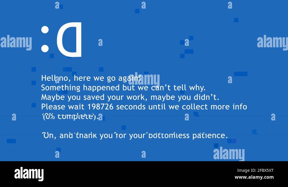 Bsod text Stock Videos & Footage - HD and 4K Video Clips - Alamy