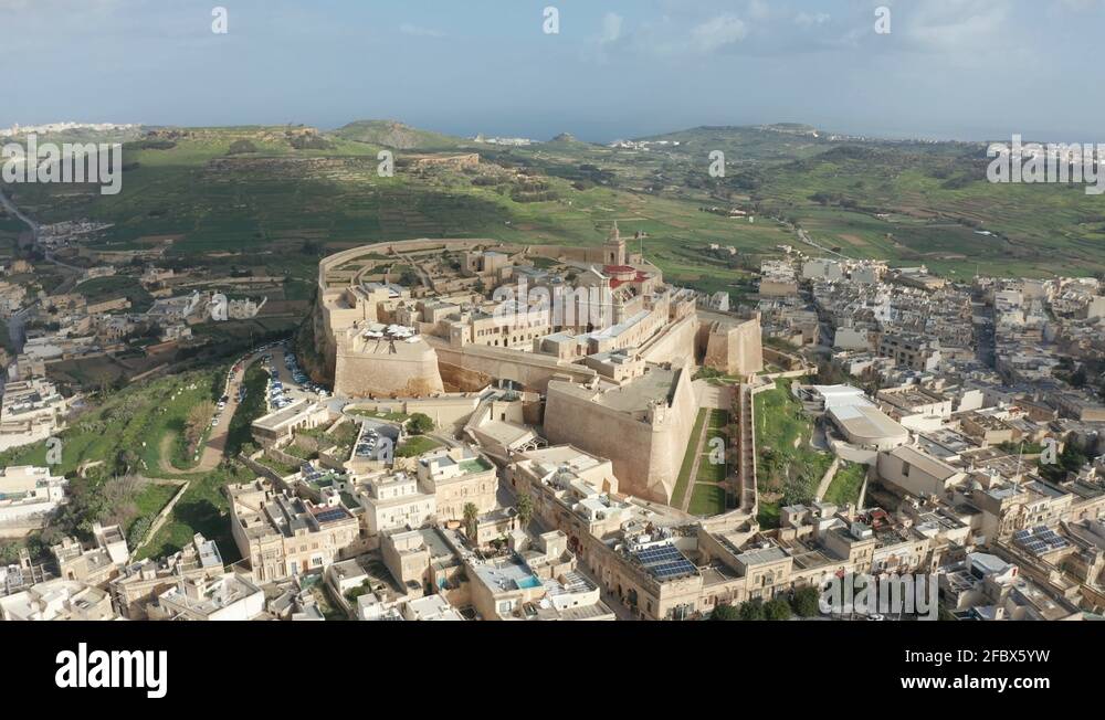 Gozo citadel aerial Stock Videos & Footage - HD and 4K Video Clips - Alamy