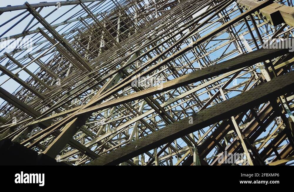 Structure of a roller coaster Stock Videos & Footage - HD and 4K Video ...
