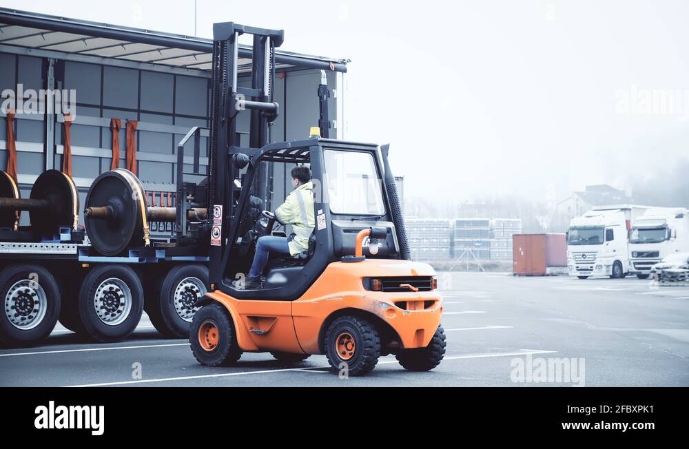 Forklift loading truck Stock Videos & Footage - HD and 4K Video Clips ...